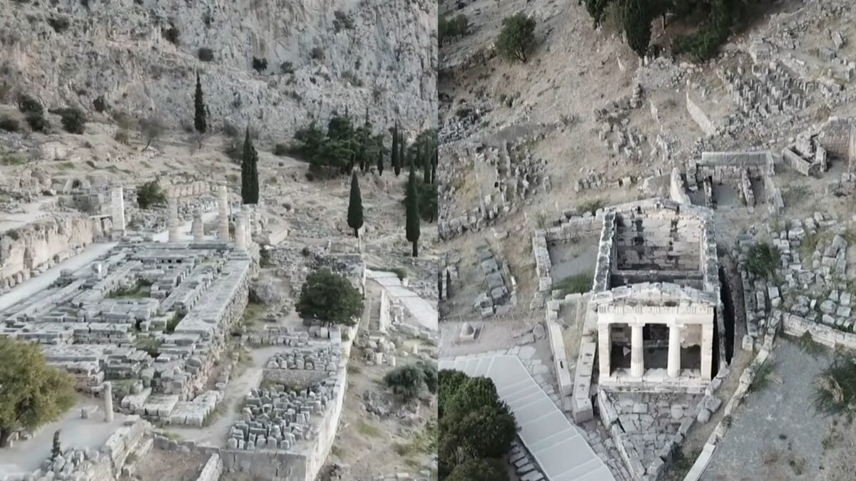 Ο «Ομφαλός Της Γης»: Oι Δελφοί Σε Ένα Εναέριο Βίντεο Που Κόβει Την ...