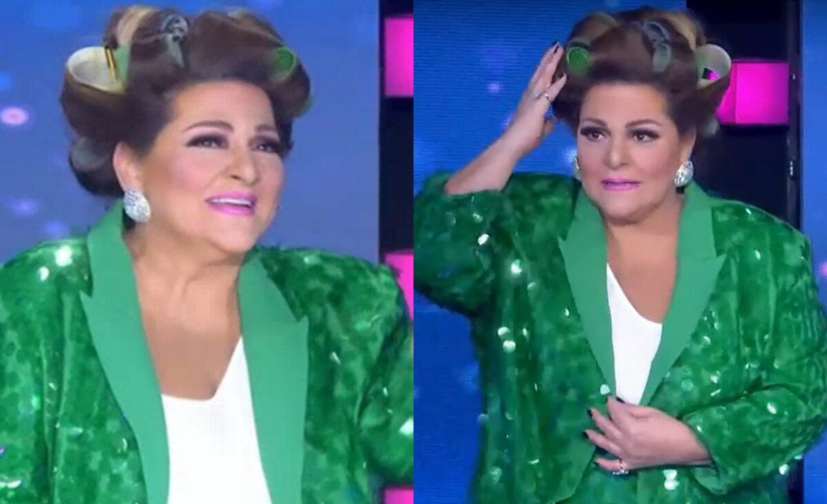 Ακομπλεξάριστη Βίκυ Σταυροπούλου: Εμφανίστηκε με τα μπικουτί στο κεφάλι - Επική εμφάνιση στο J2US